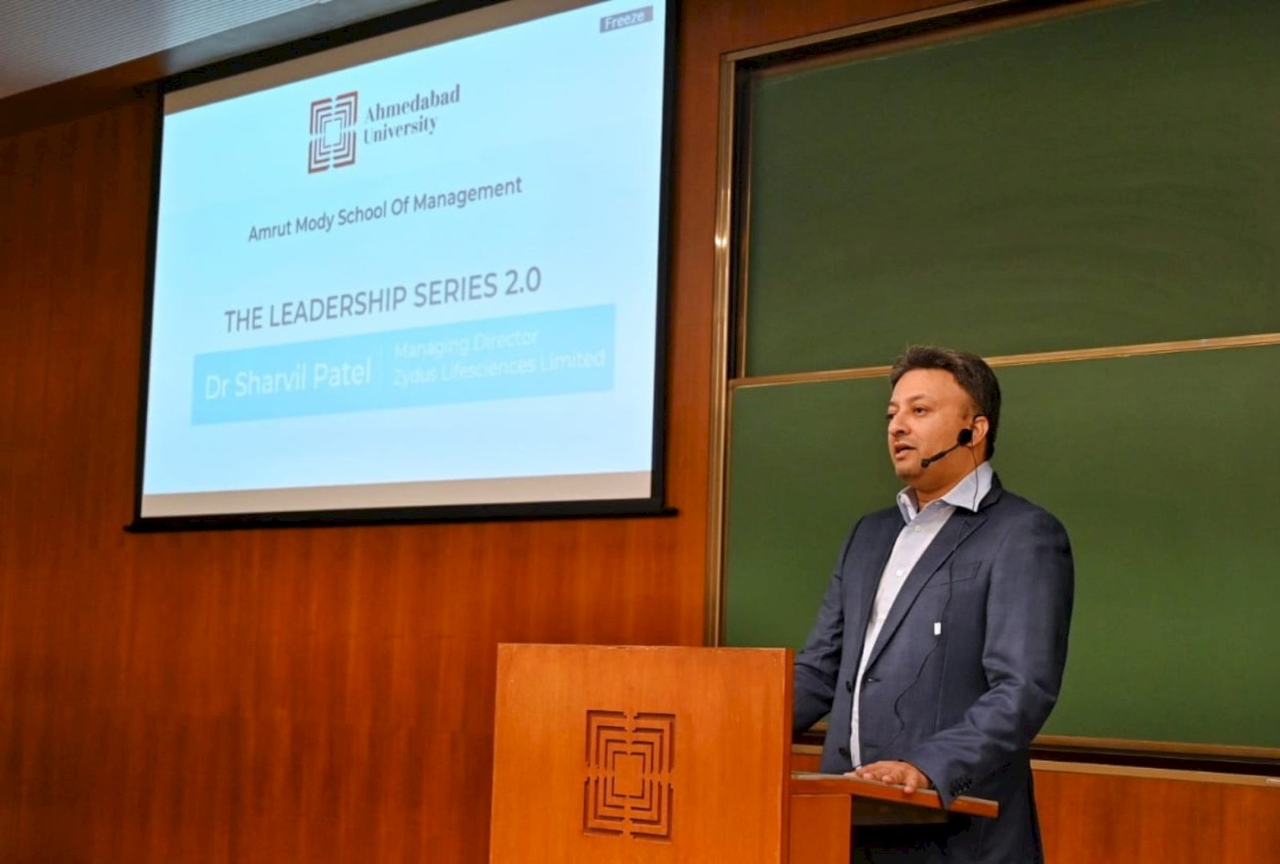 Leadership Series: A talk by Dr Sharvil Patel