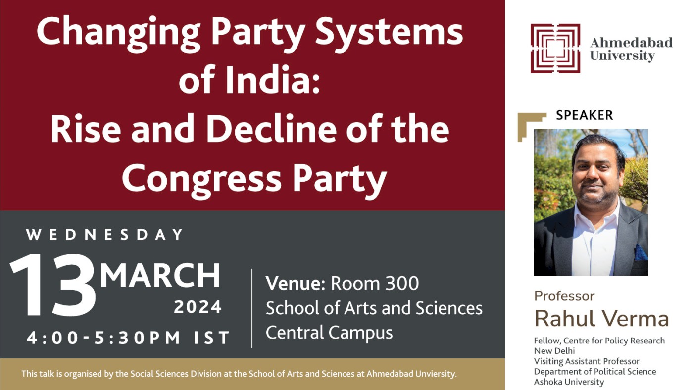 Changing Party Systems of India: Rise and Decline of the Congress Party