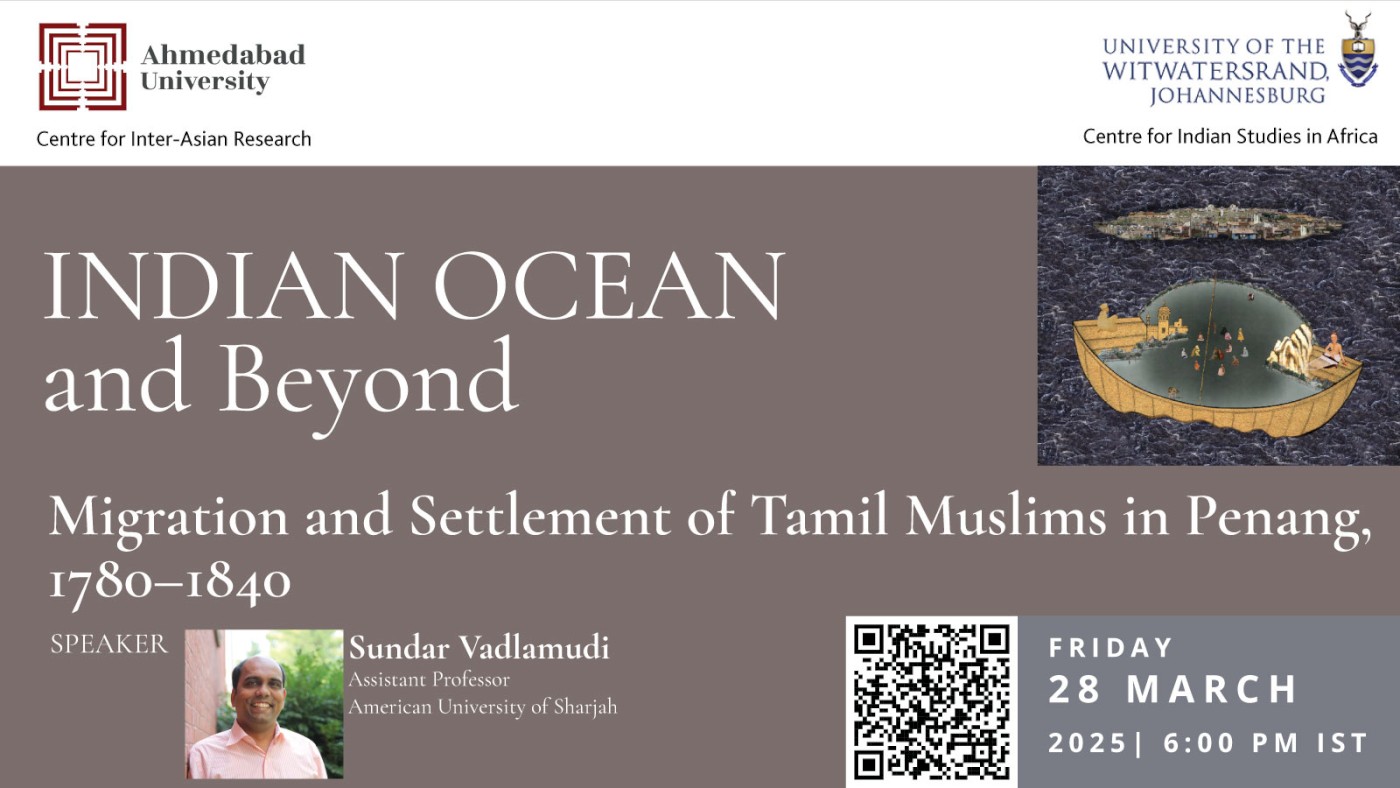 Migration and settlement of Tamil Muslims in Penang, c. 1780-1840