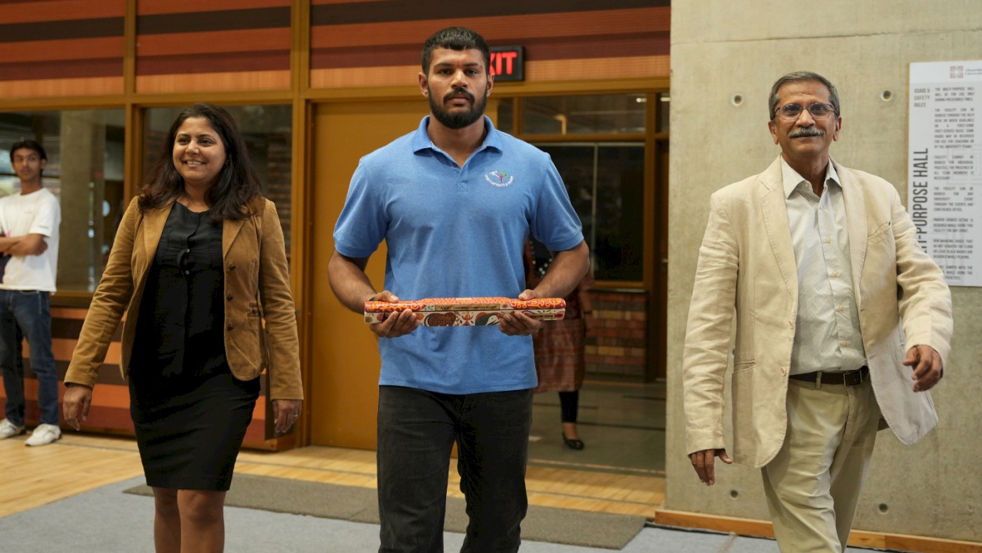 King’s Baton Relay visits Ahmedabad University